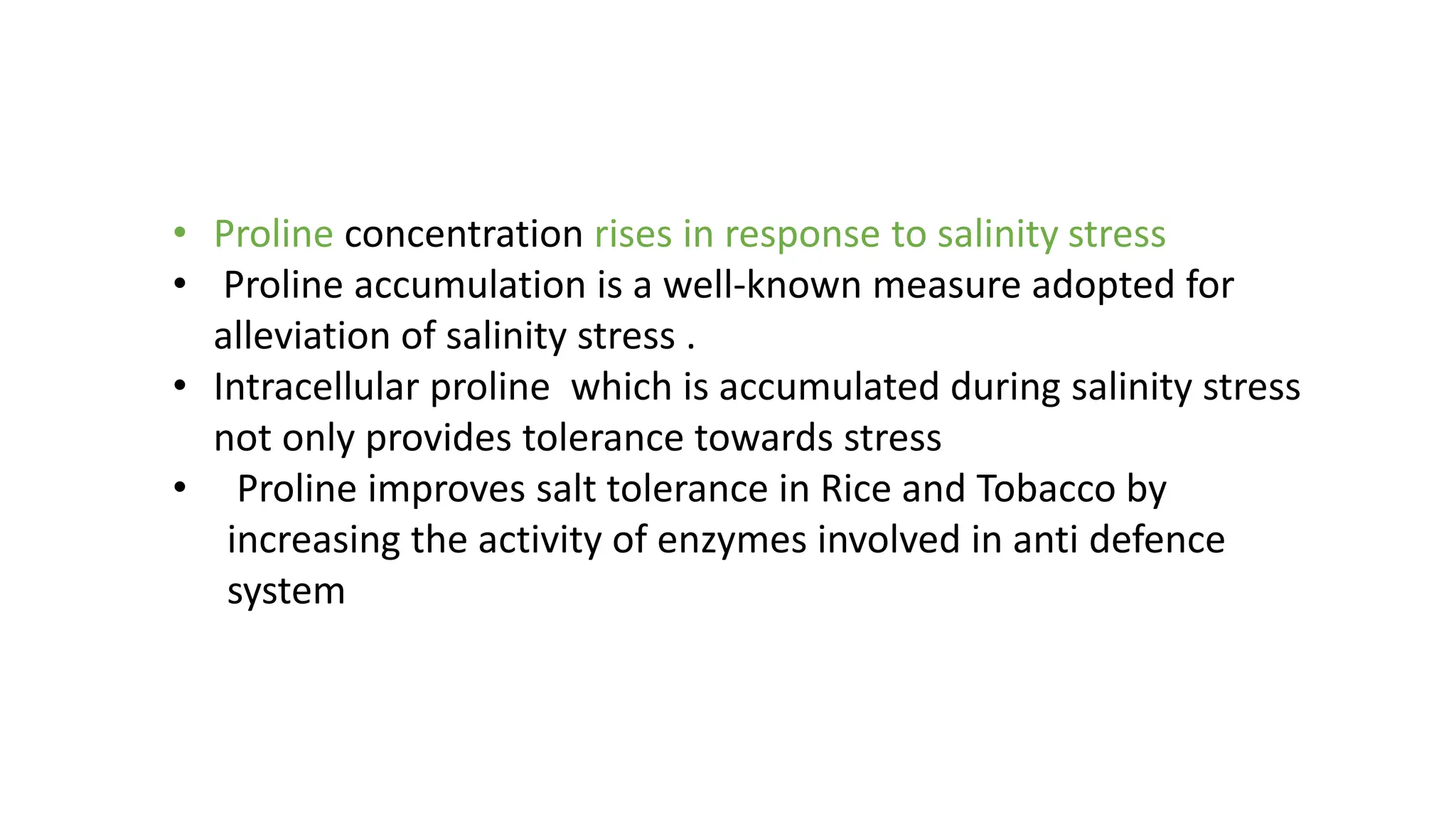 Molecular responses to salinity stress | PPTX