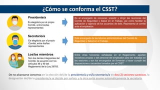 6. Implementar un SGSST y su Comité de Seguridad y Salud en el Trabajo ...