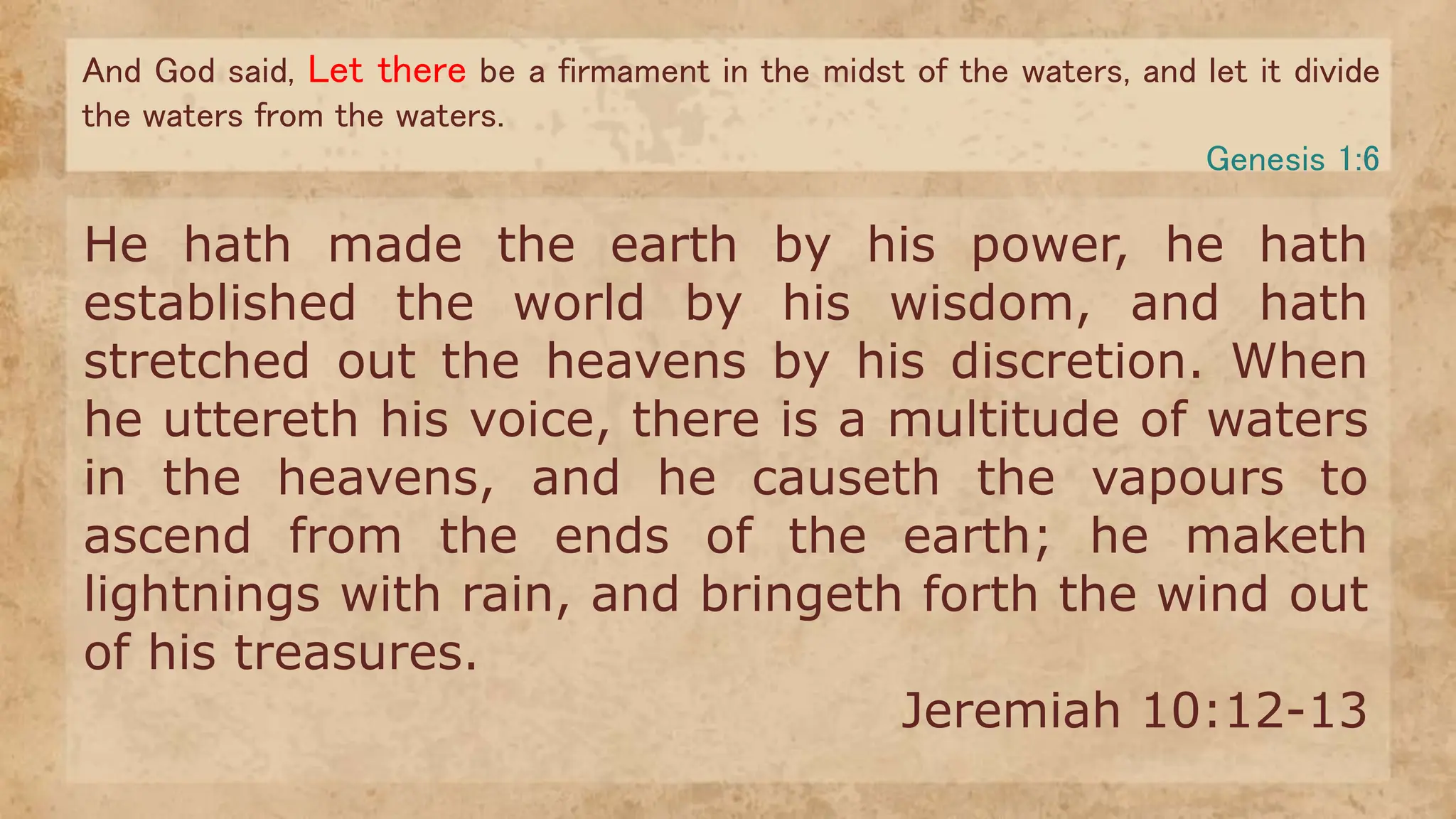 Genesis 1:6 || Meditate the Scripture daily verse by verse | PPTX
