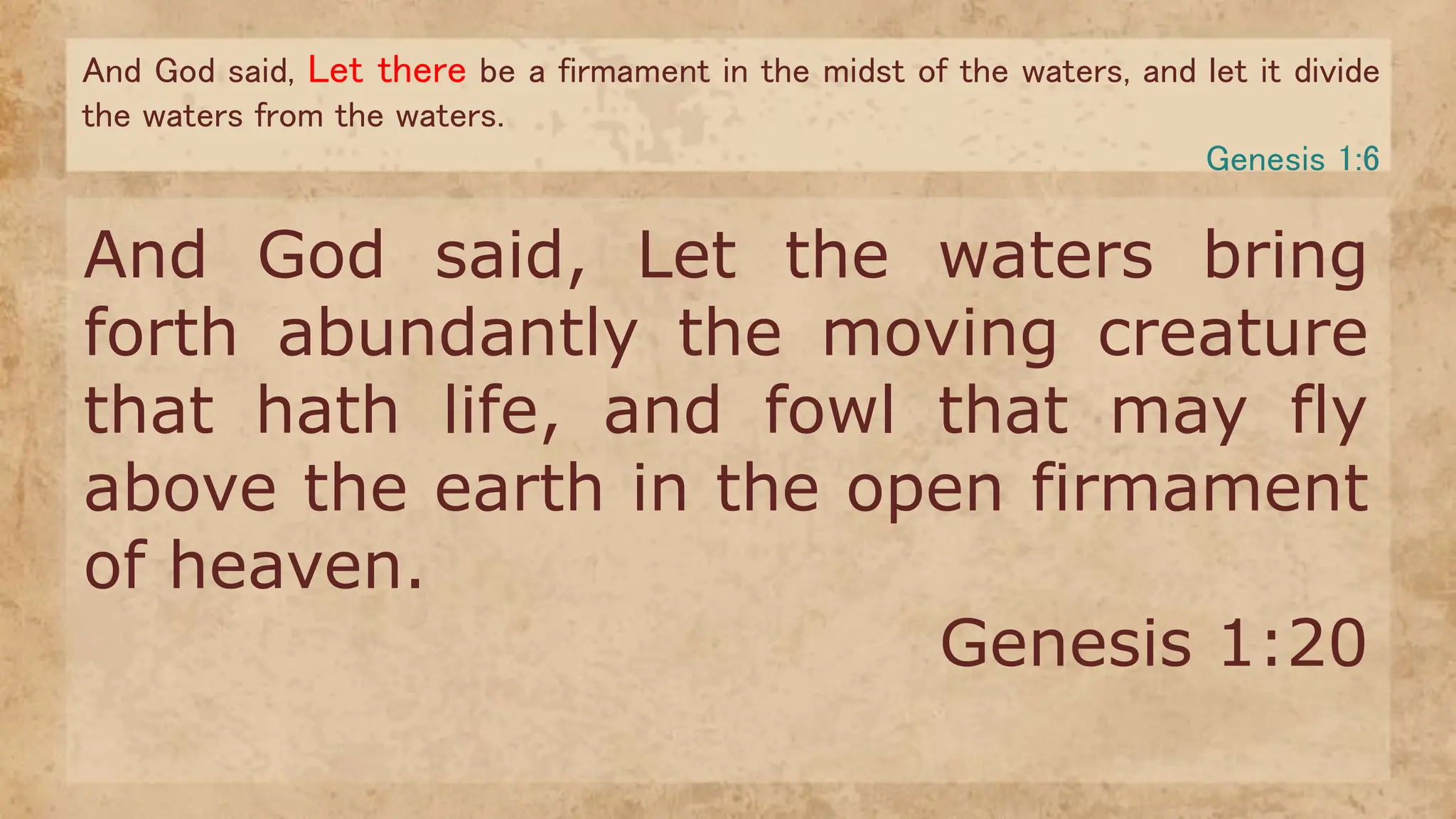 Genesis 1:6 || Meditate the Scripture daily verse by verse | PPTX