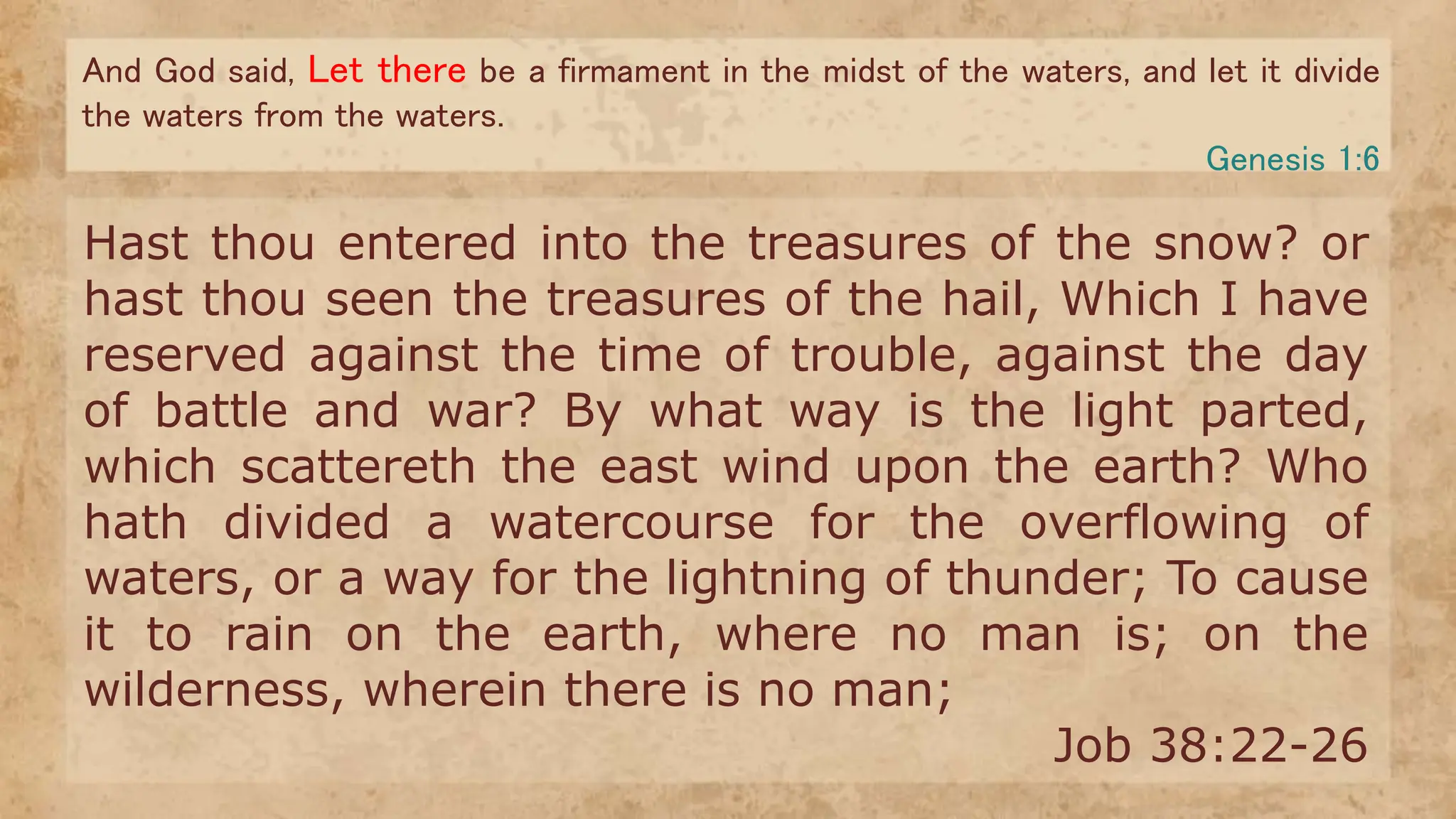 Genesis 1:6 || Meditate the Scripture daily verse by verse | PPTX