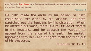 Genesis 1:6 || Meditate the Scripture daily verse by verse | PPTX