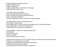 6. Depression.pptx Psychology lecture for undergraduate | PPT