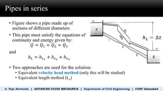 Pipe Networks series and parallel pipes. | PDF