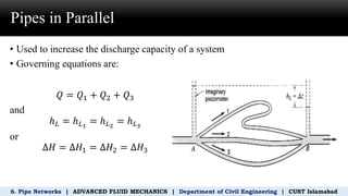 Pipe Networks series and parallel pipes. | PDF