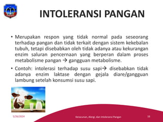 6. Keracunan, Intoleransi dan Alergi Pangan.pptx