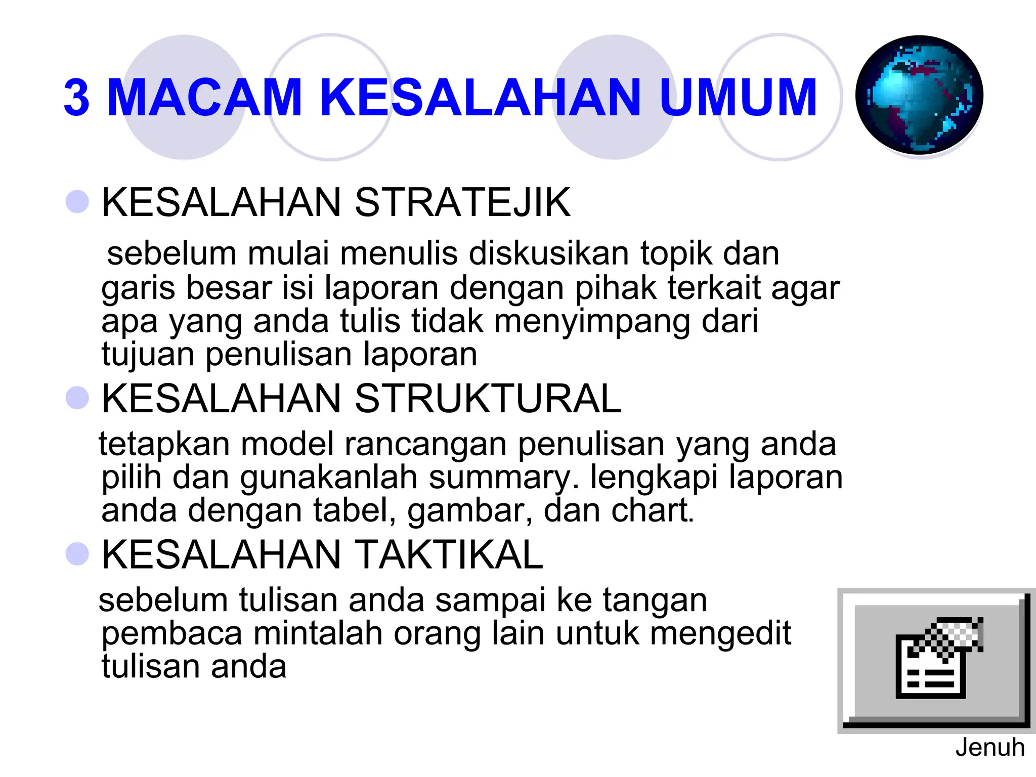 Strategi Penulisan LAPORAN YANG EFEKTIF_ Training "Effective REPORT WRITING SKILL". | PPT