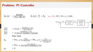PI,PD PID Controllers with problems التحكم الخطى | PPT