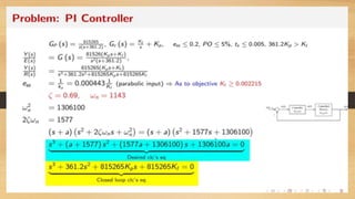 PI,PD PID Controllers with problems التحكم الخطى | PPT