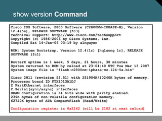 6. Telnet - Recovery Password - Upgrade IOS.ppt
