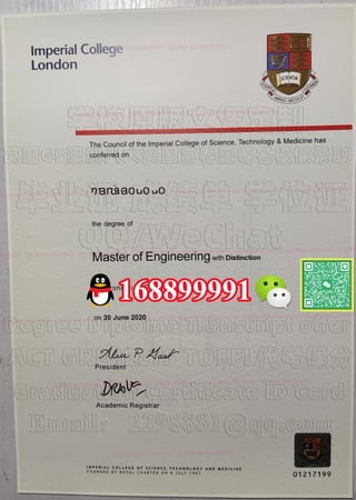 Imperial College degree offer diploma Transcript | PDF | Education ...