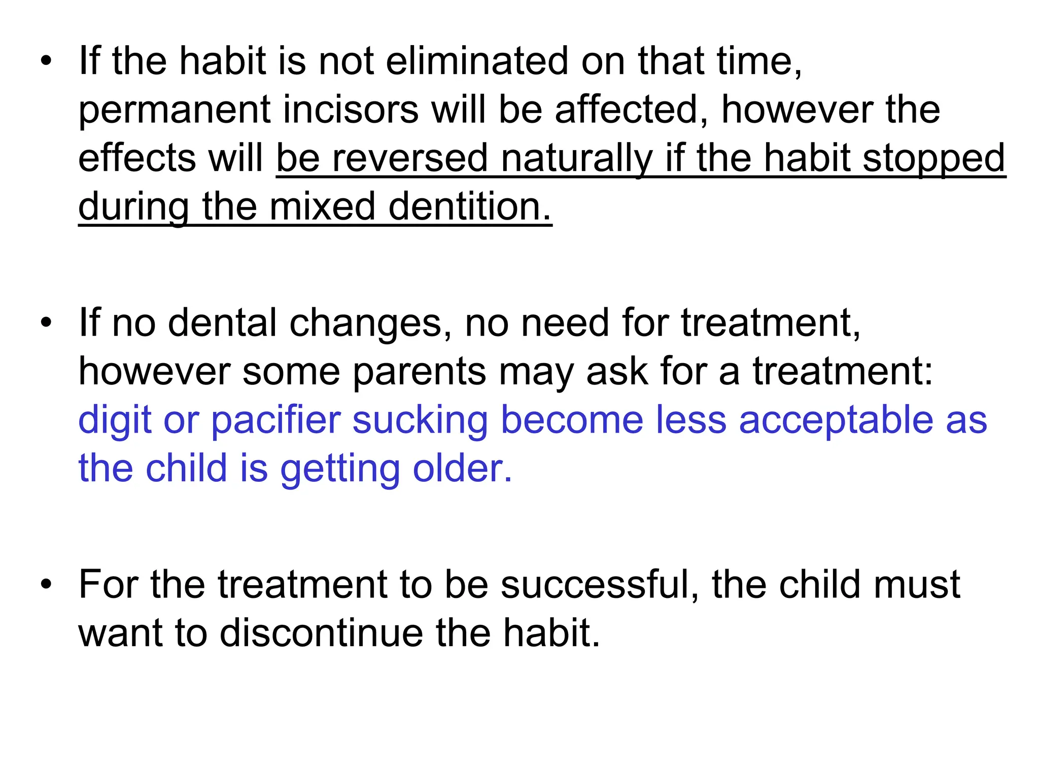 Oral Habits management & treatment plan. | PPTX