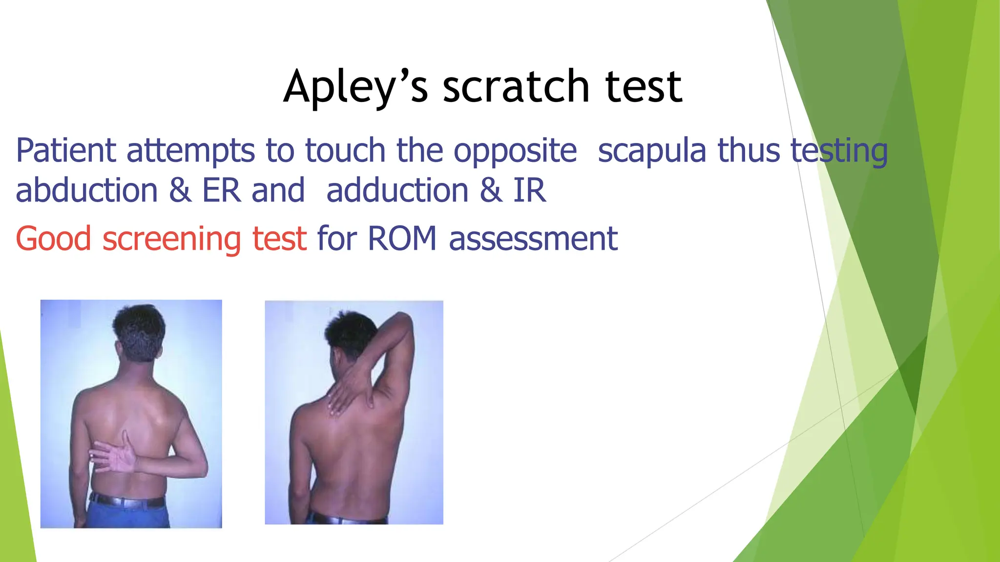 Shoulder Examinations and assessment PPT | PPTX