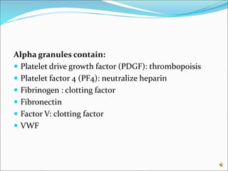6.platelet hemostasis hematology lectures. ppt | PPT