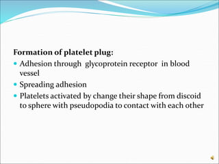 6.platelet hemostasis hematology lectures. ppt | PPT