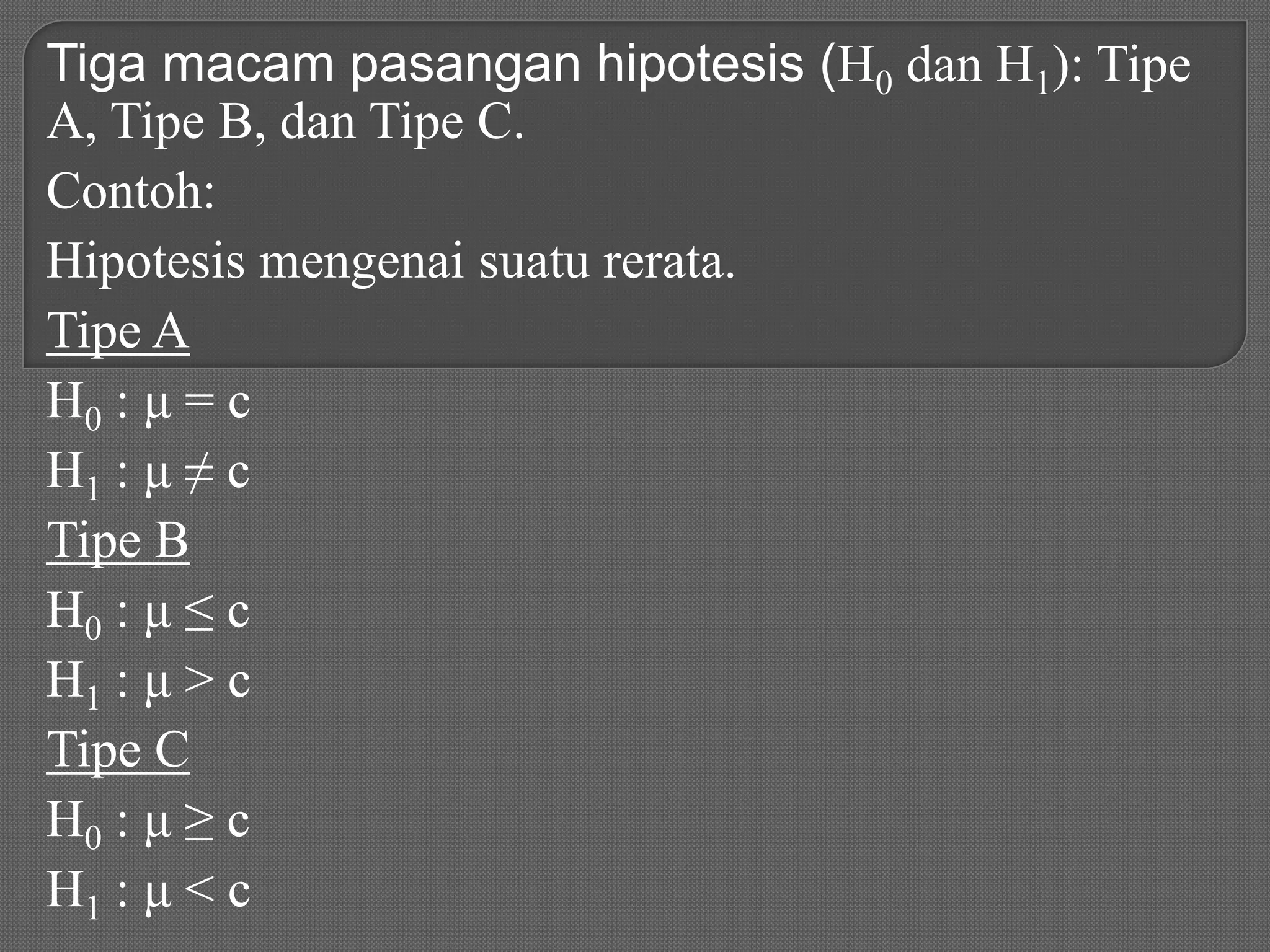 UJI HIPOTESIS STATISTIKA INFERENSIAL PENELITIAN PENDIDIKAN | PPTX