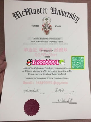 McMaster University degree offer diploma Transcript | PDF