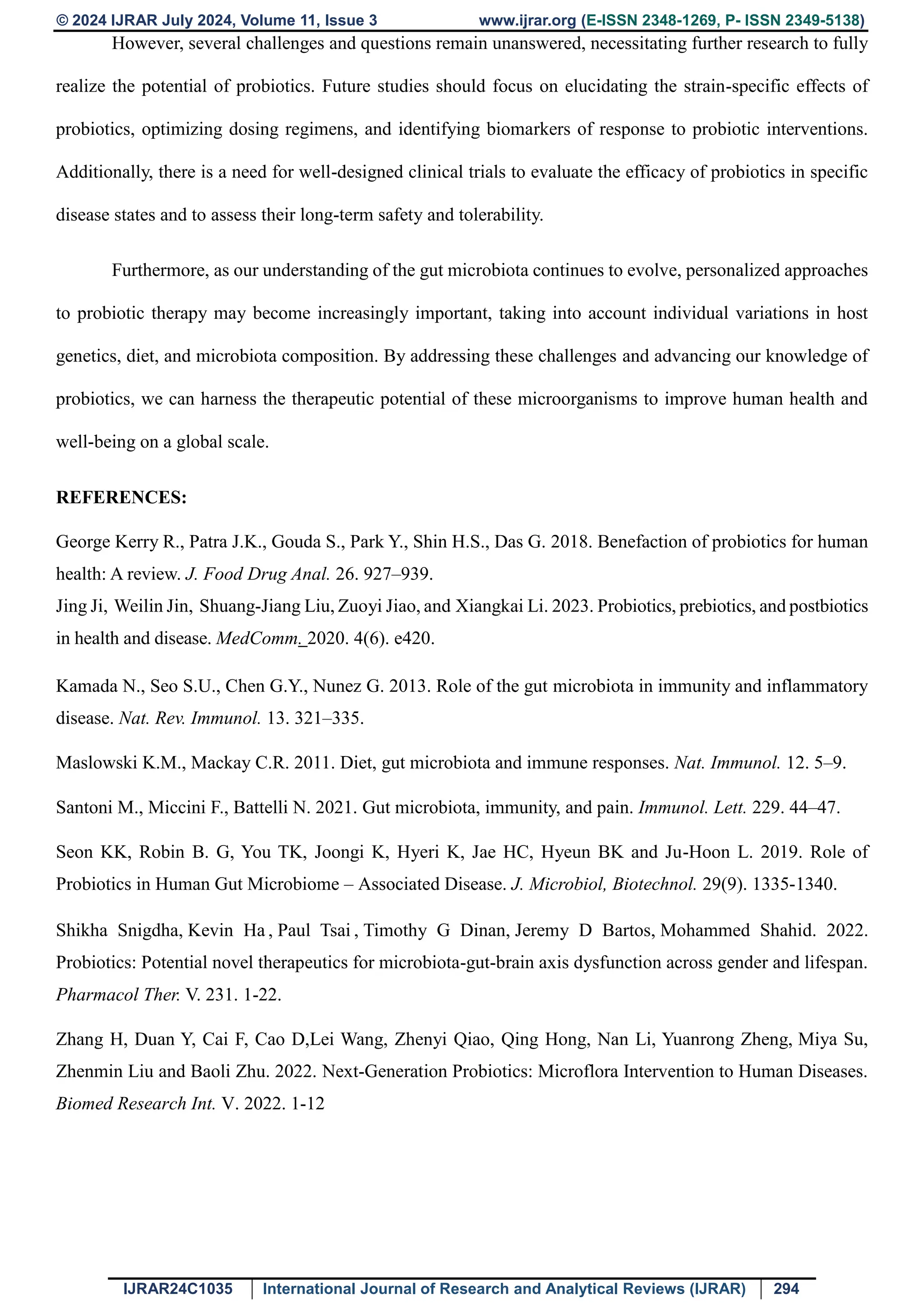 The Next-Gen Innovative Therapeutic Potential of Probiotics: Insights ...