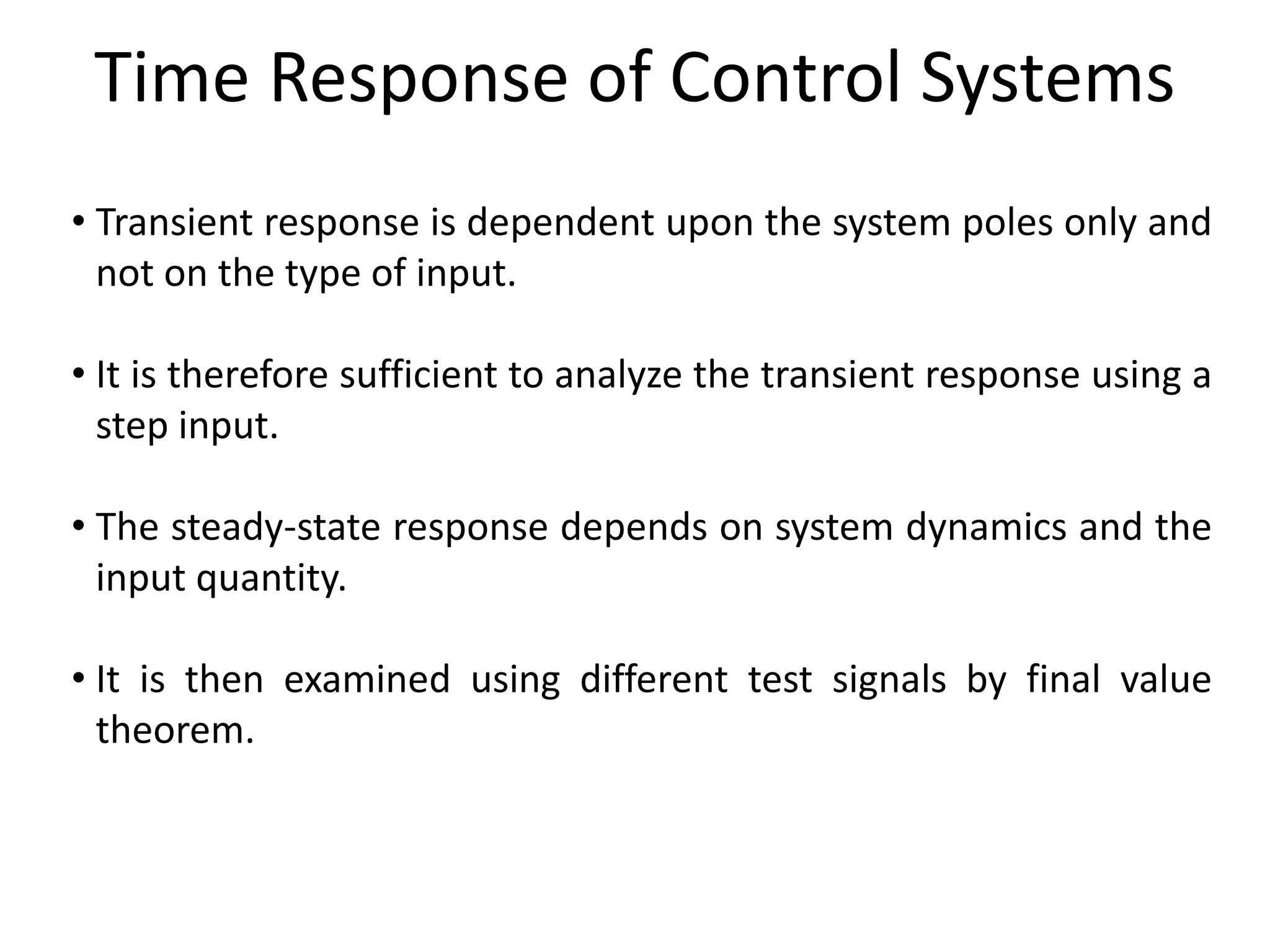Time Response of First Order Circuit and Systems | PPT