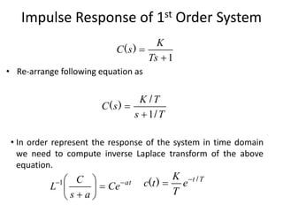 Time Response of First Order Circuit and Systems | PPT