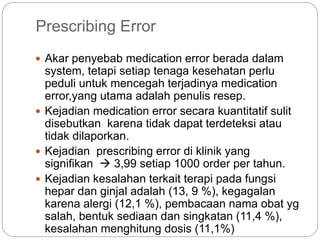 medication error (materi Fakultas farmasi) | PPTX