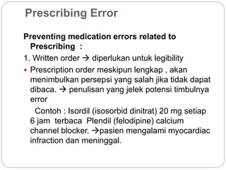 medication error (materi Fakultas farmasi) | PPTX