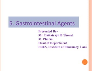 Gastrointestinal agents- Introduction and Classification | PPT ...
