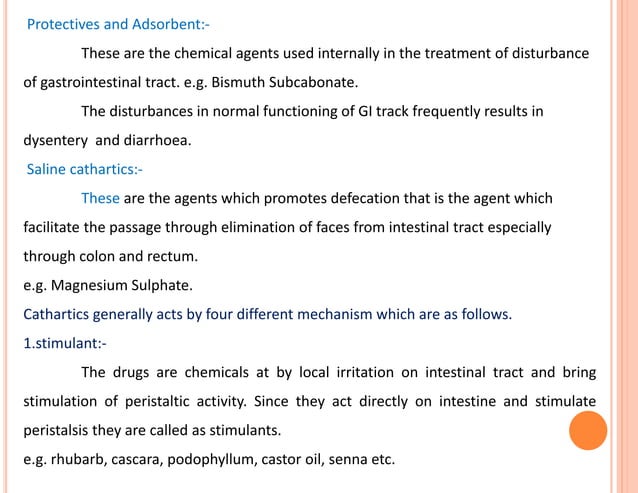 Gastrointestinal agents- Introduction and Classification | PPT ...