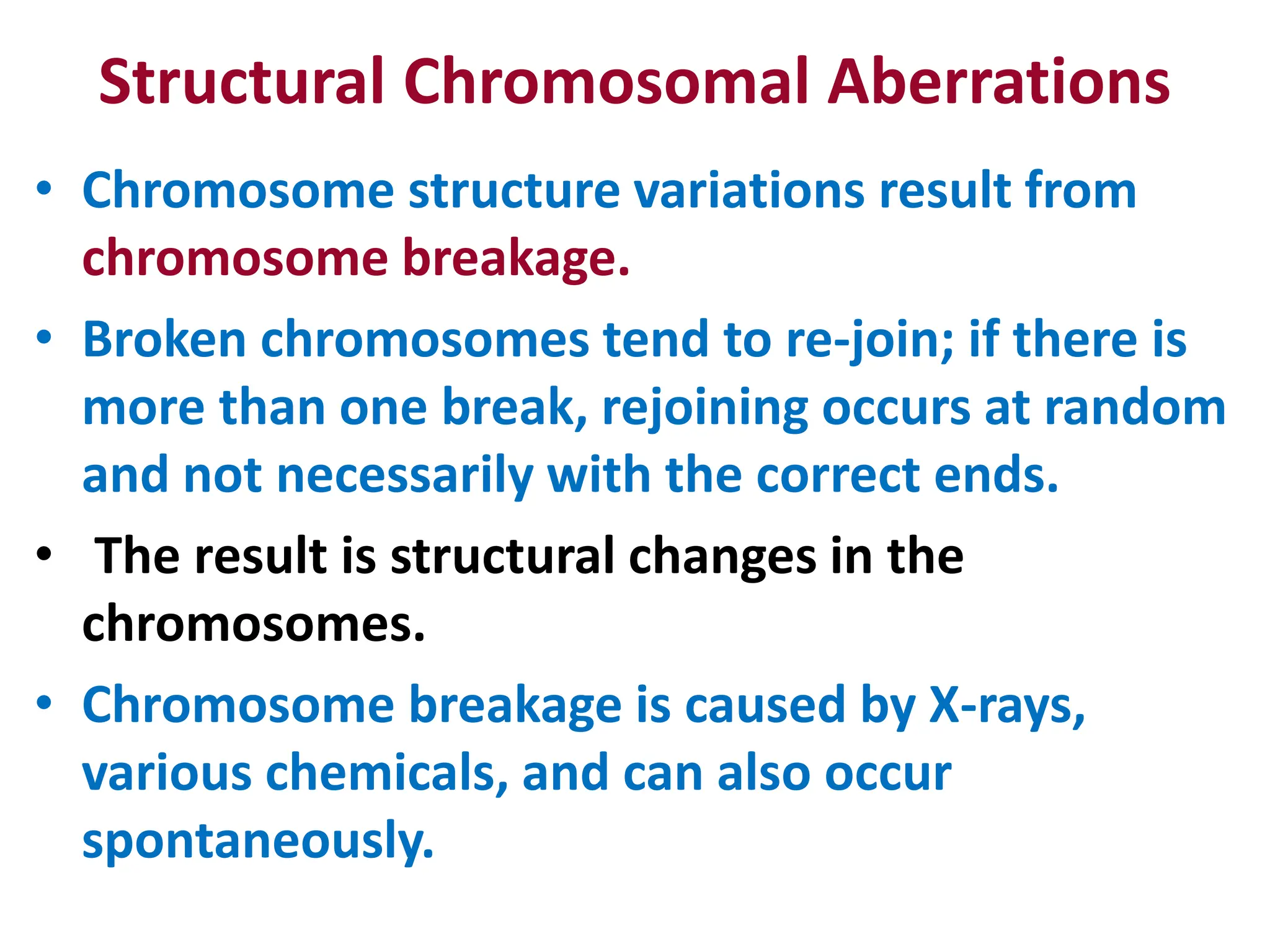 6. Chromosomal aberrations - Structural | PPT