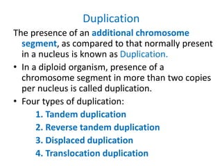 6. Chromosomal aberrations - Structural | PPT | Genetics | Science