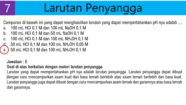 Slide Larutan Penyangga atau Larutan Buffer | PPTX