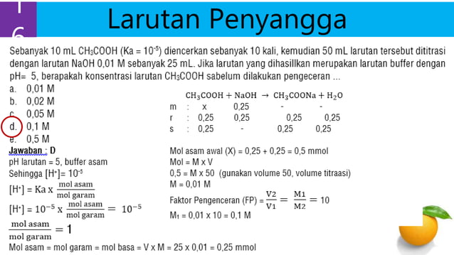 Slide Larutan Penyangga atau Larutan Buffer | PPTX
