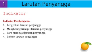 Slide Larutan Penyangga atau Larutan Buffer | PPTX