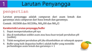 Slide Larutan Penyangga atau Larutan Buffer | PPTX