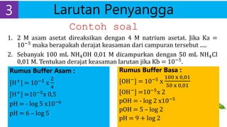 Slide Larutan Penyangga atau Larutan Buffer | PPTX