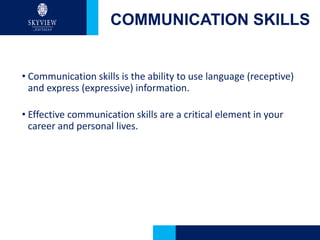 communication skills ta any work place or in Organization | PPT