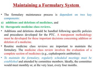 HOSPITAL FORMULARY by Nithin Manohar.pptx