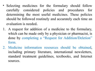 HOSPITAL FORMULARY by Nithin Manohar.pptx