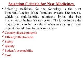 HOSPITAL FORMULARY by Nithin Manohar.pptx