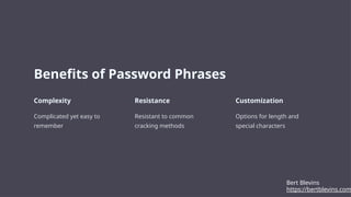 Password Phrase Generator : privileged access management | PPTX