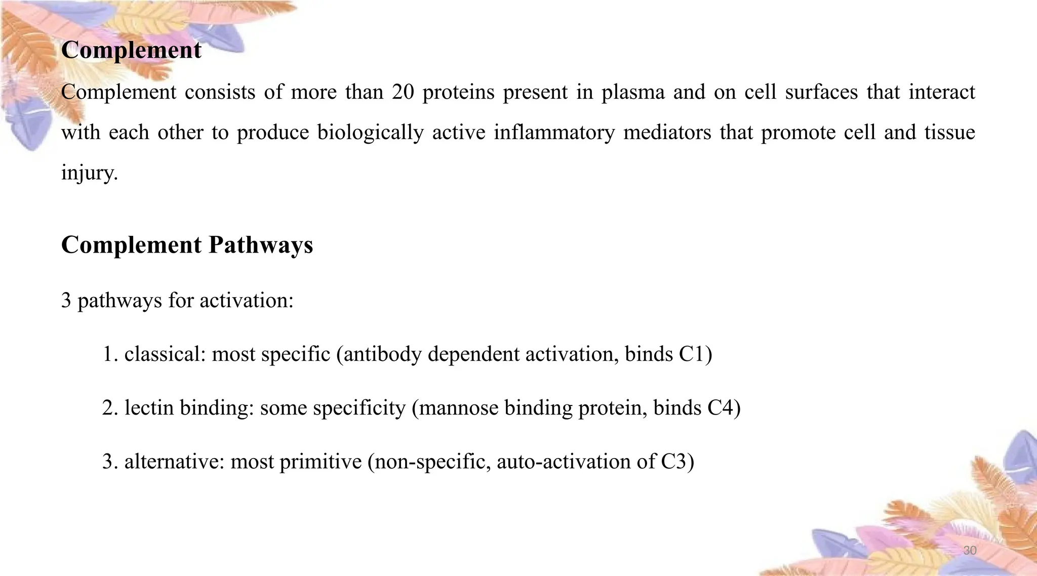 ROLE OF COMPLEMENT SYSTEM IN ACUTE INFLAMMATION.pptx | Blood Disorders | Diseases and Conditions