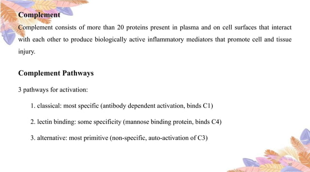 ROLE OF COMPLEMENT SYSTEM IN ACUTE INFLAMMATION.pptx | Blood Disorders ...