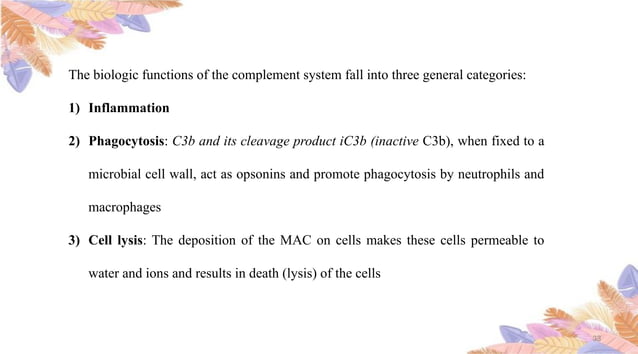 ROLE OF COMPLEMENT SYSTEM IN ACUTE INFLAMMATION.pptx | Blood Disorders ...