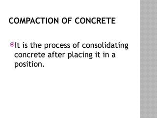 6. Concrete.pptx work and manufacturing of concrete | PPT