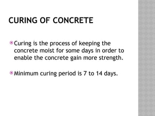 6. Concrete.pptx work and manufacturing of concrete | PPT