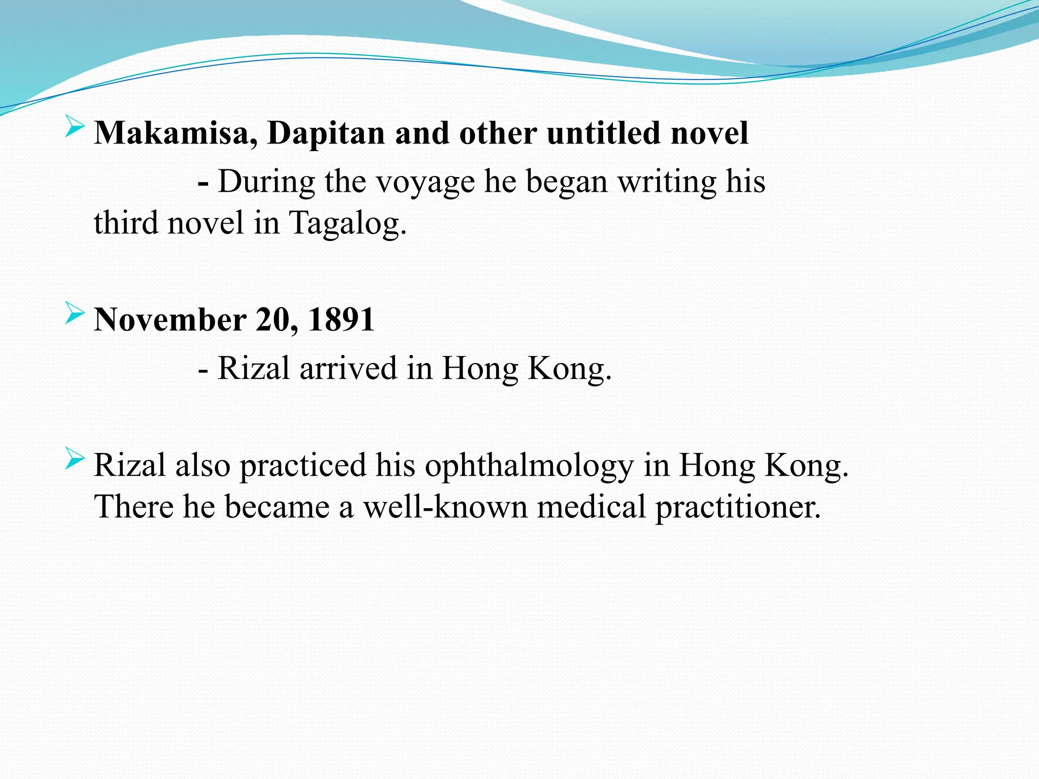 Rizal's second homecoming in the philippines | PPTX