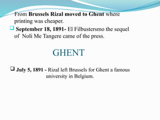 Rizal's second homecoming in the philippines | PPTX