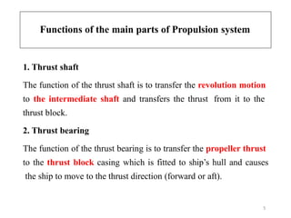 6. shafting and propellers for the ships pptx | PPTX