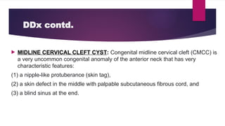 6. CONGENITAL NECK MASSES.pptx23333455678 | PPTX