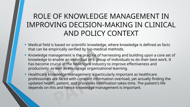 6.1 CLINICAL KNOWLEDGE AND DECISION MAKING.pptx
